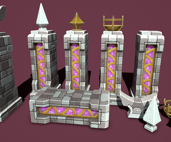 ArtStation - Fantasy obelisk 1 | Game Assets