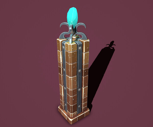 ArtStation - Fantasy obelisk 2 | Game Assets