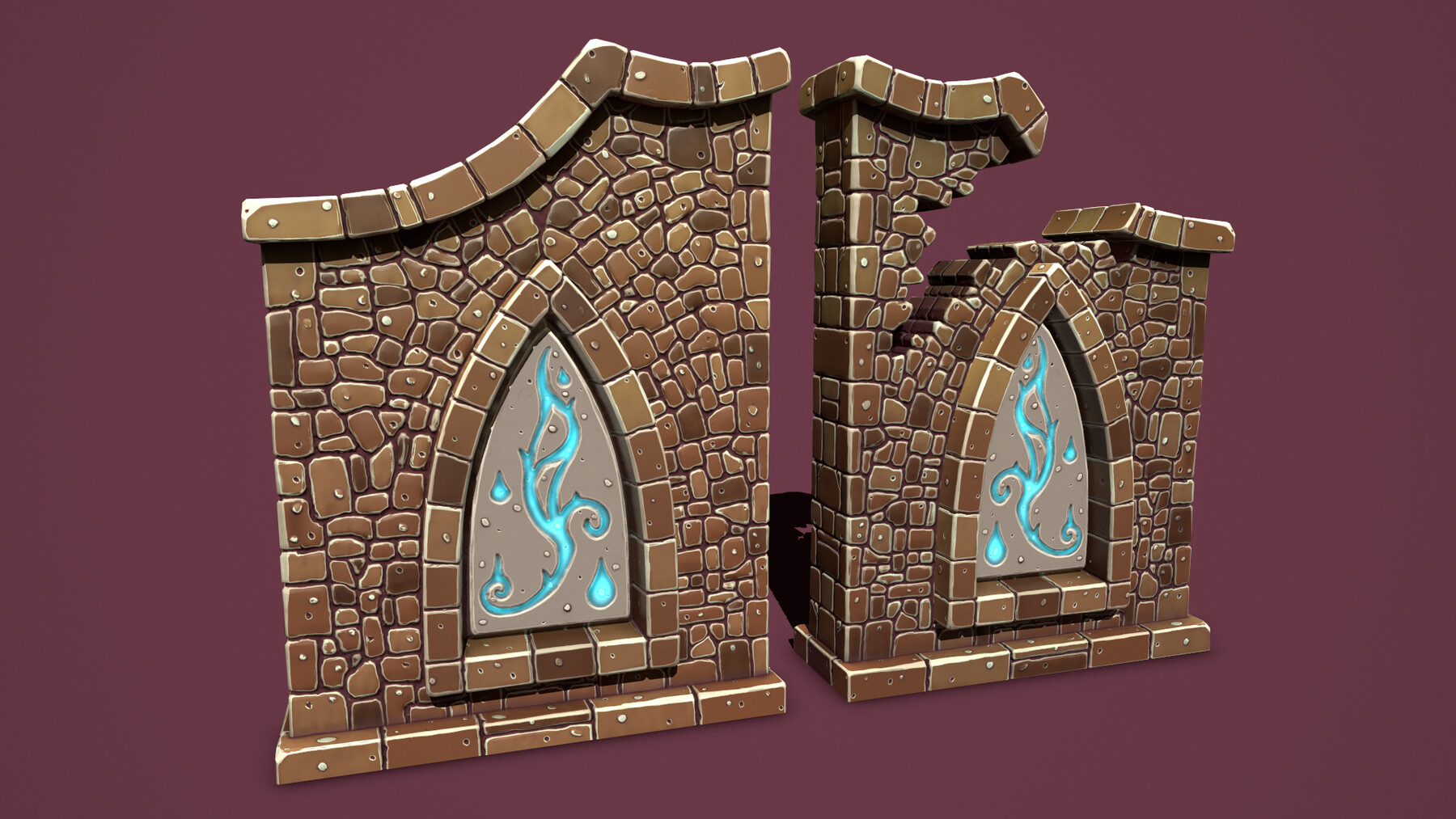 ArtStation - Fantasy wall 1 | Game Assets