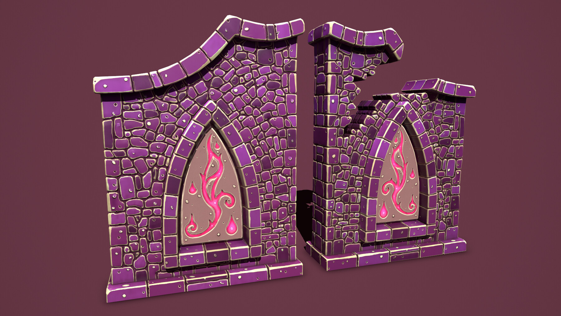 ArtStation - Fantasy wall 1 | Game Assets