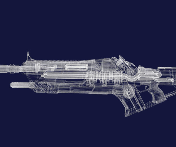 ArtStation - Dark Matter Surge Rifle | Game Assets