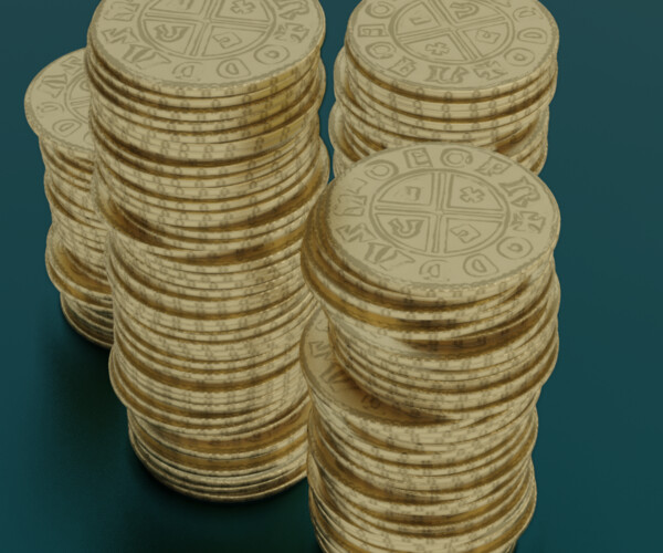 ArtStation - COINS GAME READY 3D MODEL | Game Assets