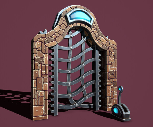 ArtStation - Fantasy gate | Game Assets