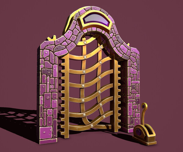 ArtStation - Fantasy gate | Game Assets