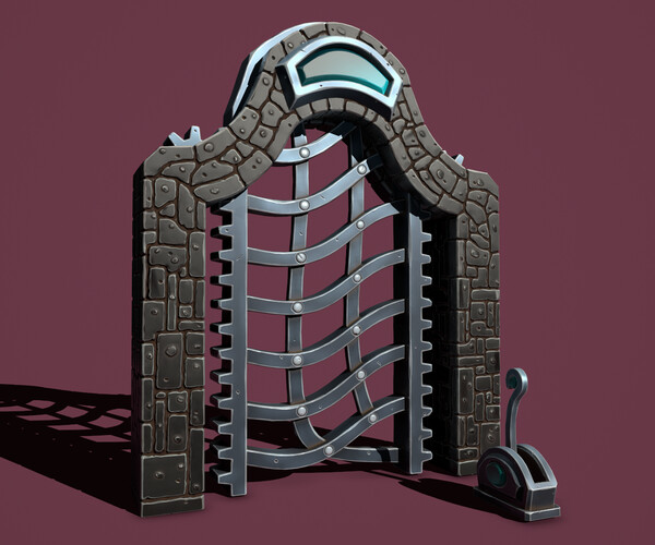 ArtStation - Fantasy gate | Game Assets