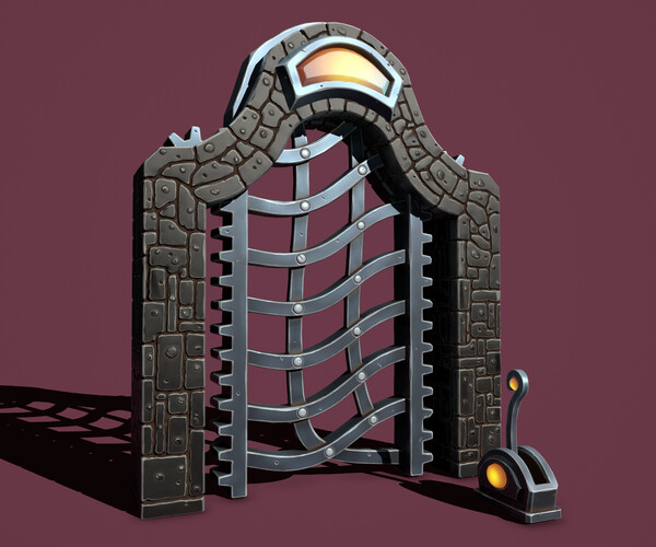 ArtStation - Fantasy gate | Game Assets