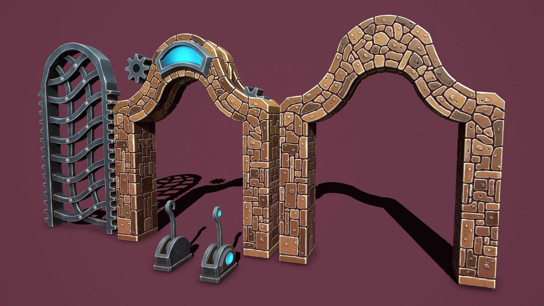 ArtStation - Fantasy gate | Game Assets