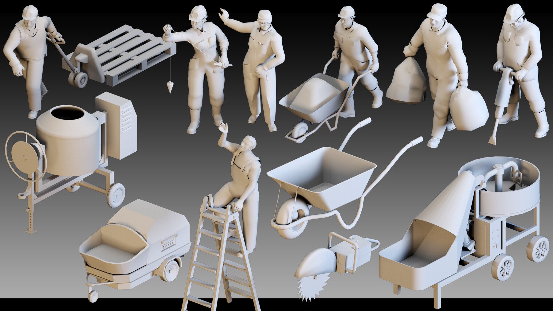ArtStation - 79 Building Equipments- Kitbash- High detail 3d models ...