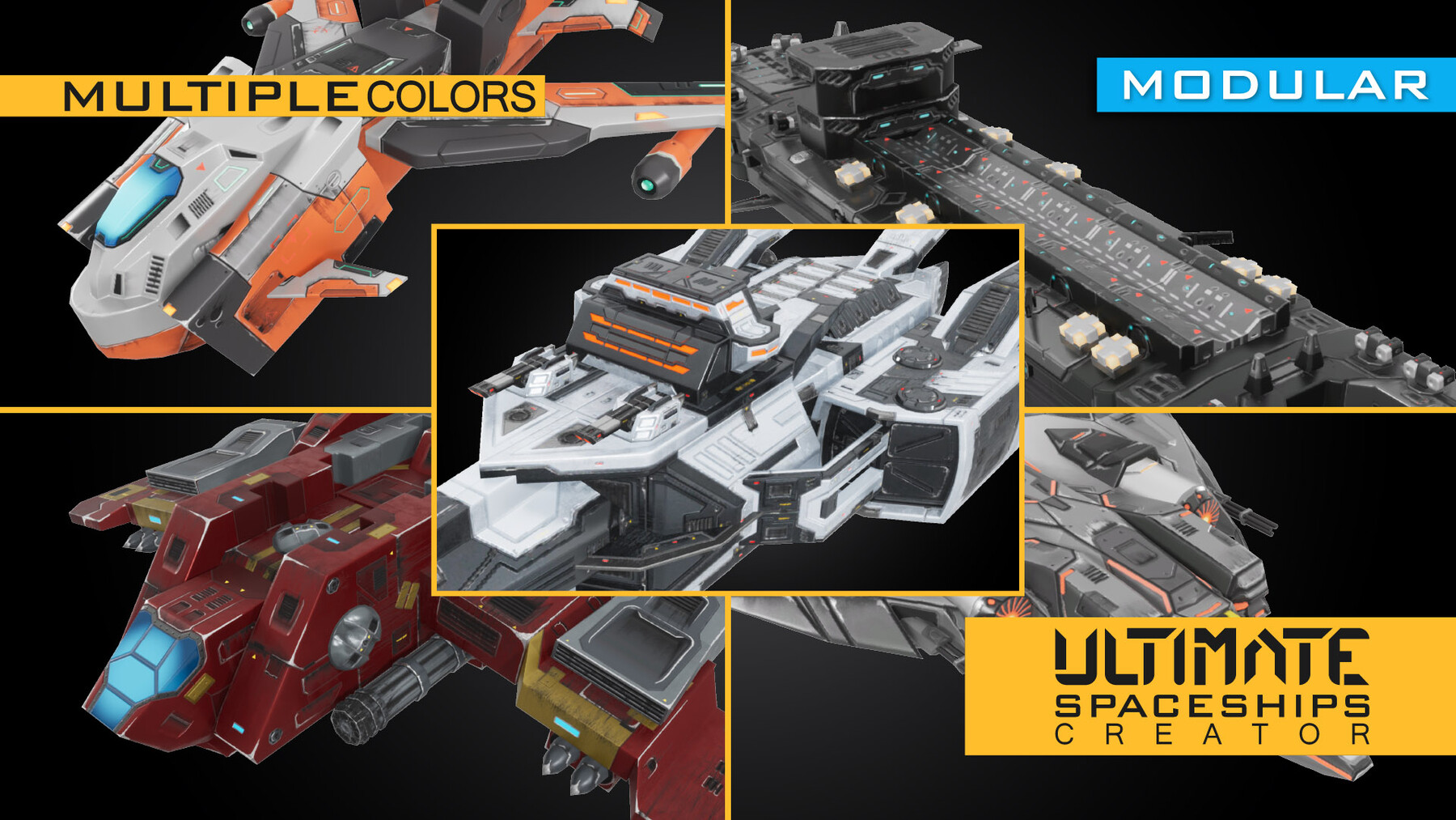 Modular Space Ship Models