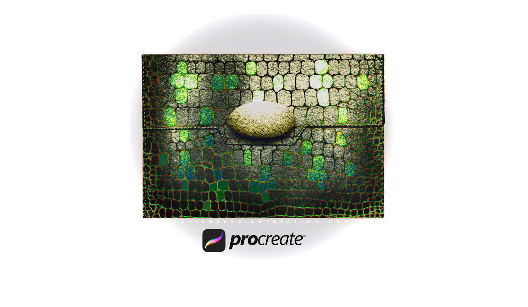 ArtStation - How to draw a crocodile leather bag in procreate| تعلم كيف ...