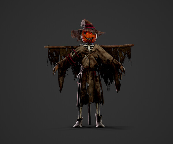 ArtStation - Scarecrow Skeleton | Game Assets