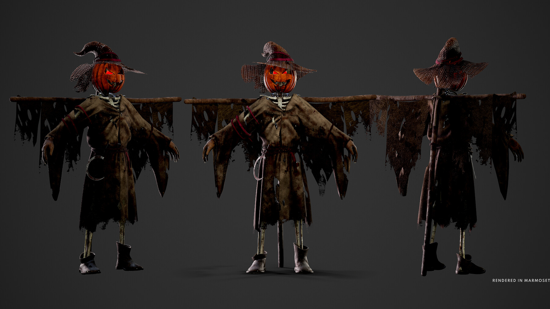ArtStation - Scarecrow Skeleton | Game Assets