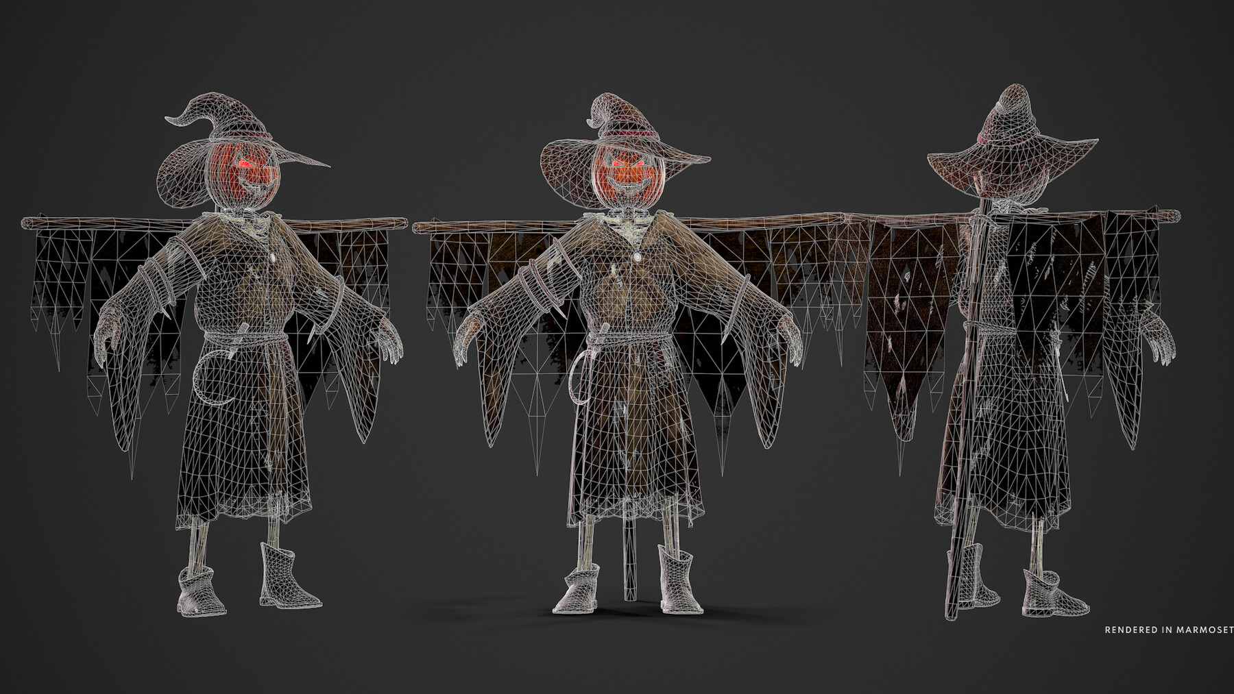 ArtStation - Scarecrow Skeleton | Game Assets