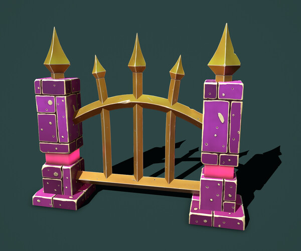 ArtStation - Fantasy fence | Game Assets