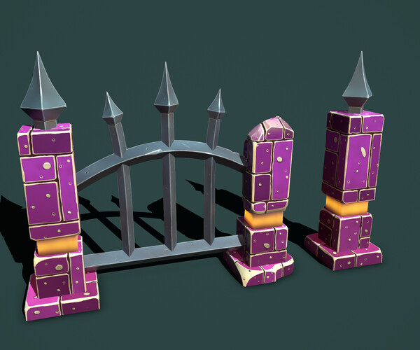 ArtStation - Fantasy fence | Game Assets