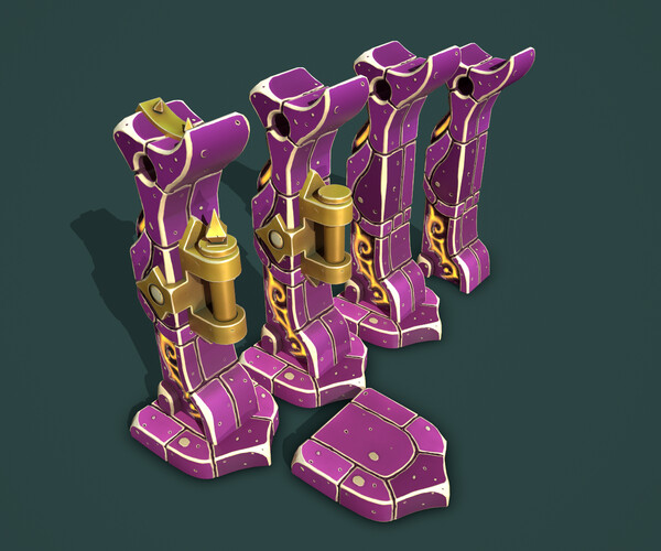 ArtStation - Fantasy fence door | Game Assets