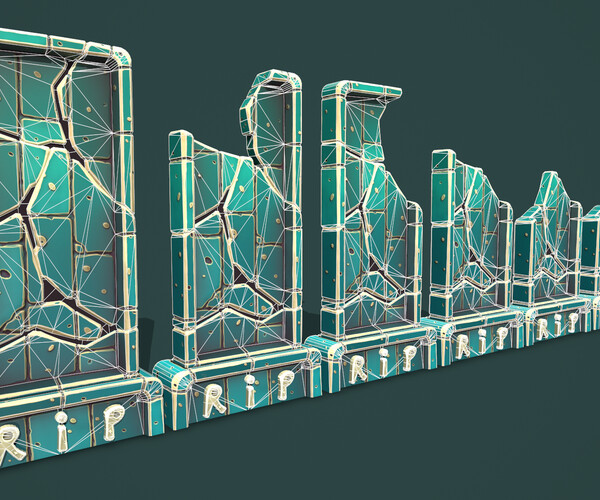 ArtStation - Gravestone rectangular | Game Assets
