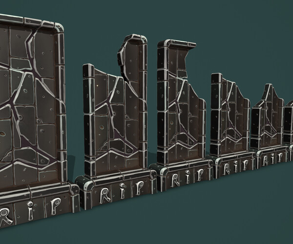 ArtStation - Gravestone rectangular | Game Assets
