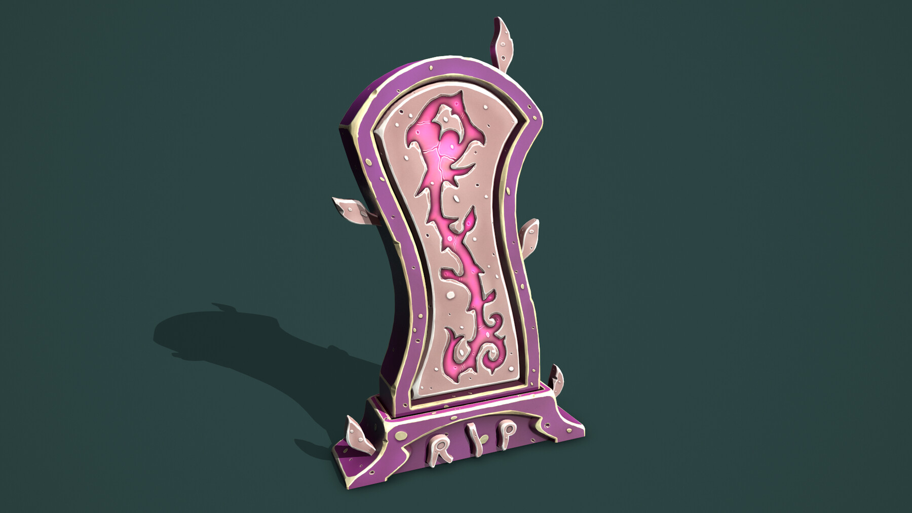 ArtStation - Gravestone rose | Game Assets