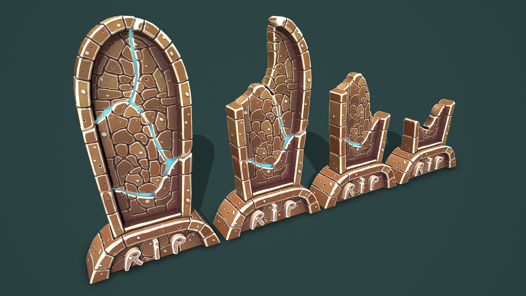 ArtStation - Gravestone rounded | Game Assets