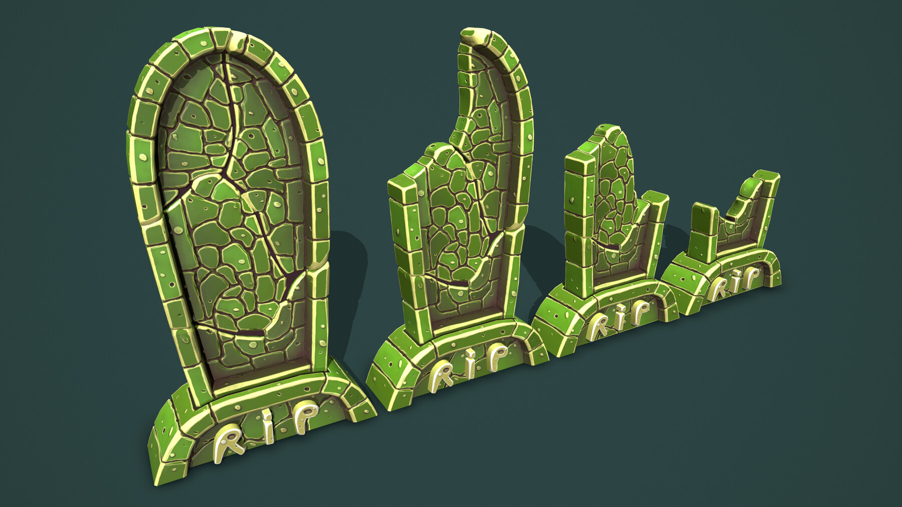 ArtStation - Gravestone rounded | Game Assets
