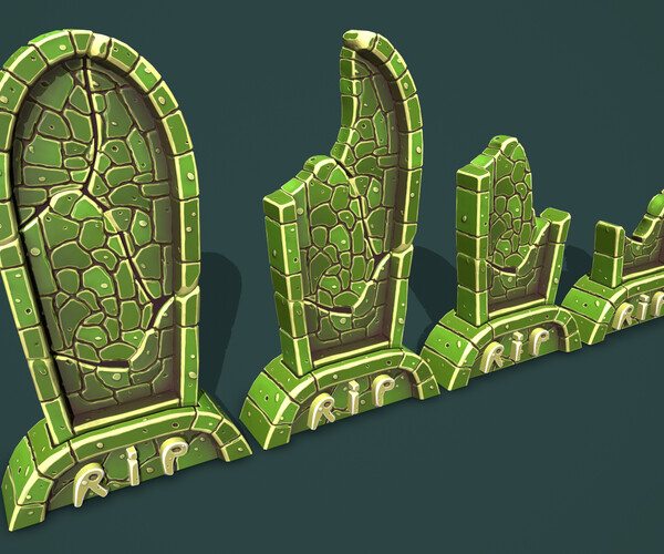ArtStation - Gravestone rounded | Game Assets