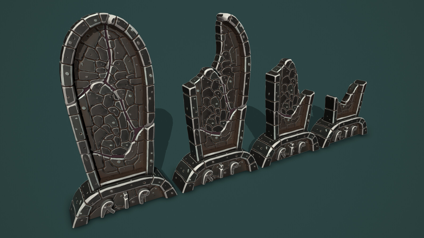 ArtStation - Gravestone rounded | Game Assets