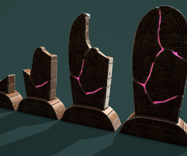 ArtStation - Gravestone rounded | Game Assets