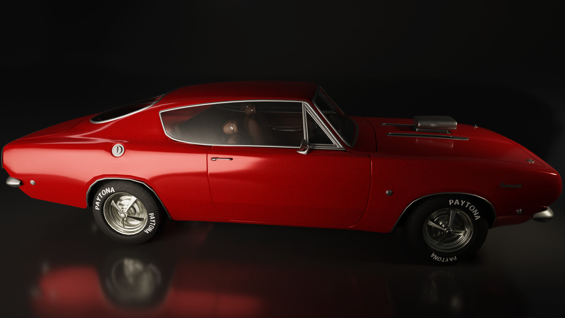 ArtStation - muscle car 3d model | Game Assets