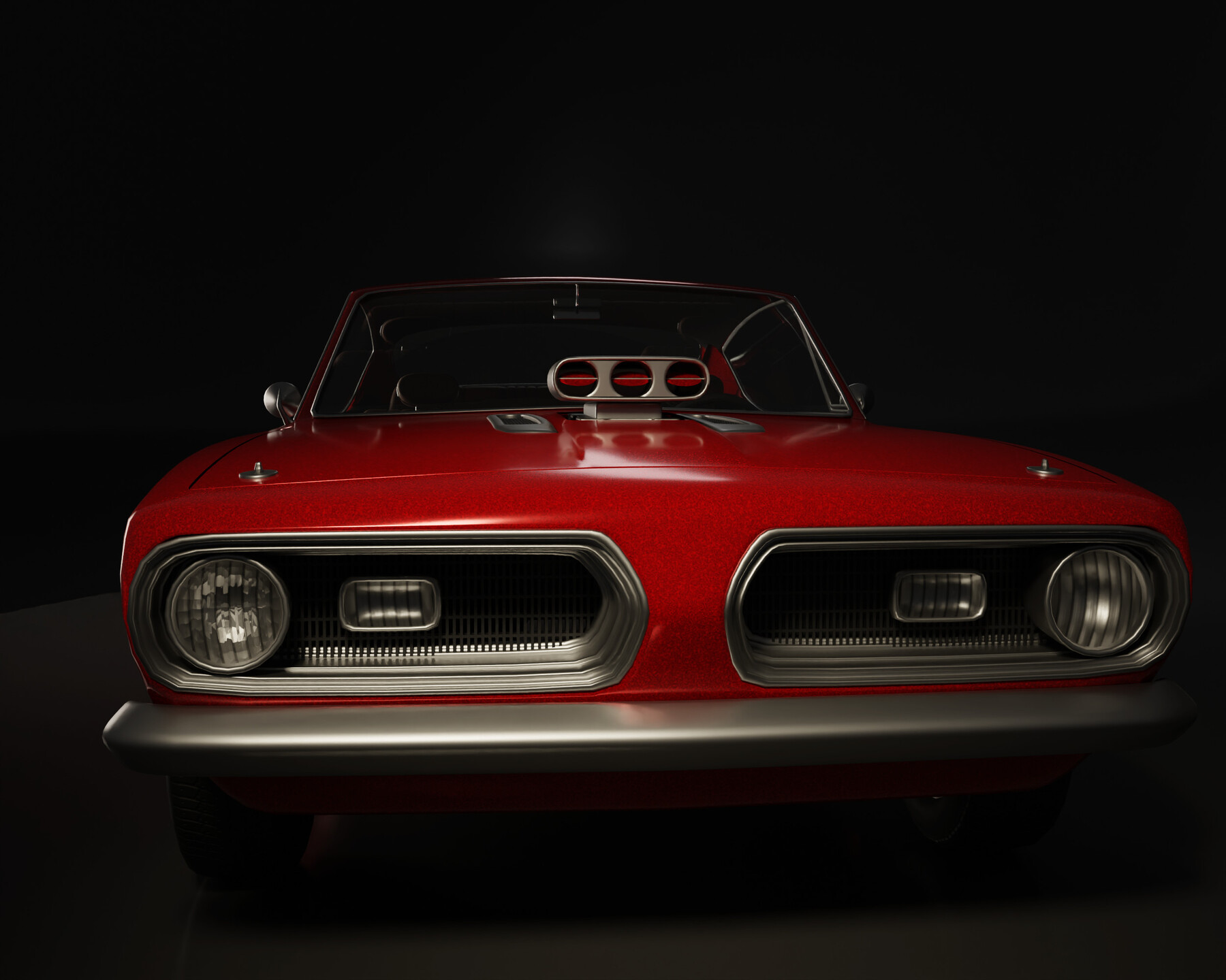 ArtStation - muscle car 3d model | Game Assets