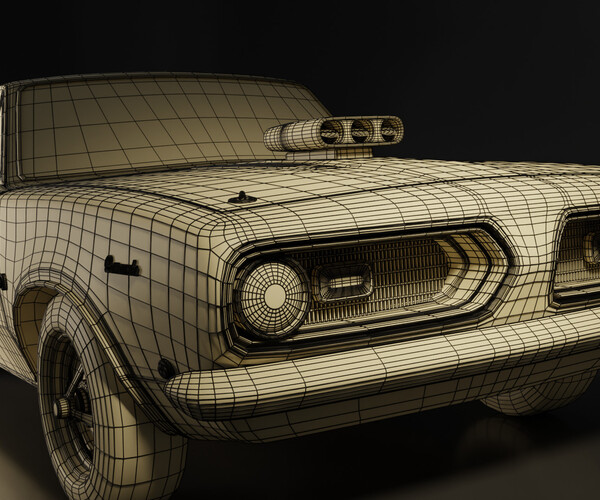 ArtStation - muscle car 3d model | Game Assets