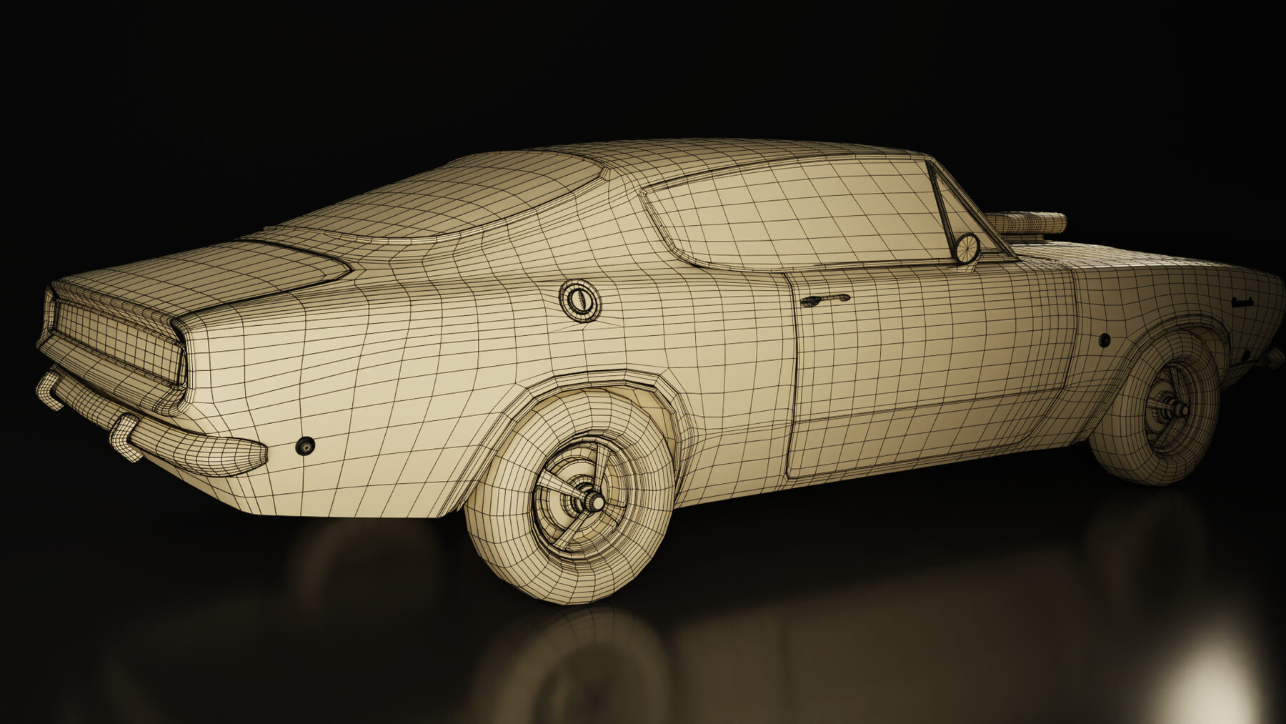 ArtStation - muscle car 3d model | Game Assets