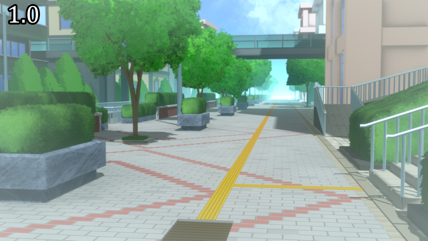 ArtStation - Blender Anime street background environment | Resources