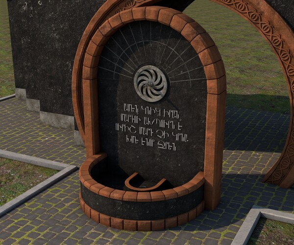 ArtStation - Memorial fountain | Resources