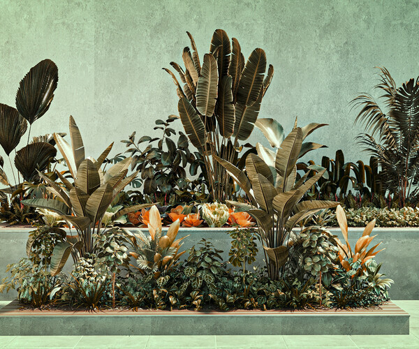 ArtStation - Complex of garden plants 06 | Resources