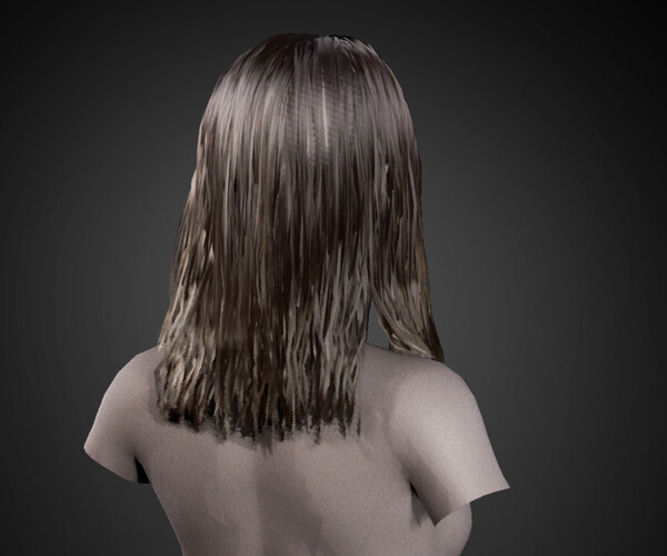 ArtStation - Shay Game-Ready Hairstyle [F2] | Game Assets