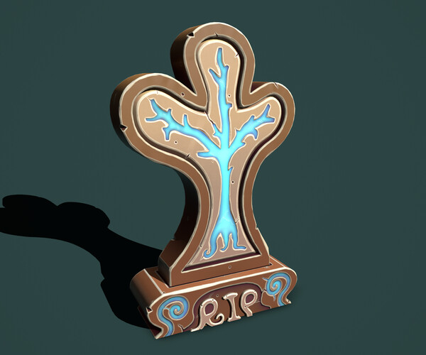ArtStation - Gravestone tree | Game Assets