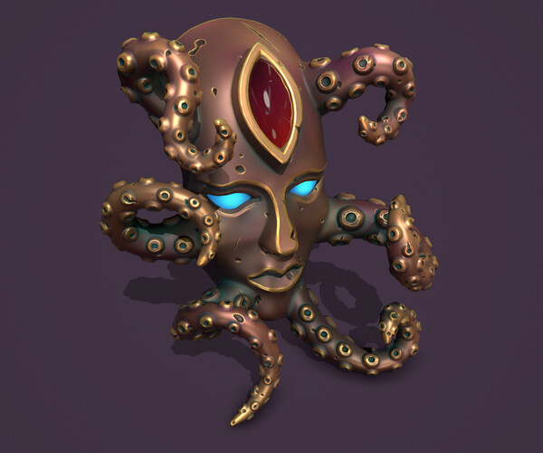 ArtStation - Octopus mask | Game Assets