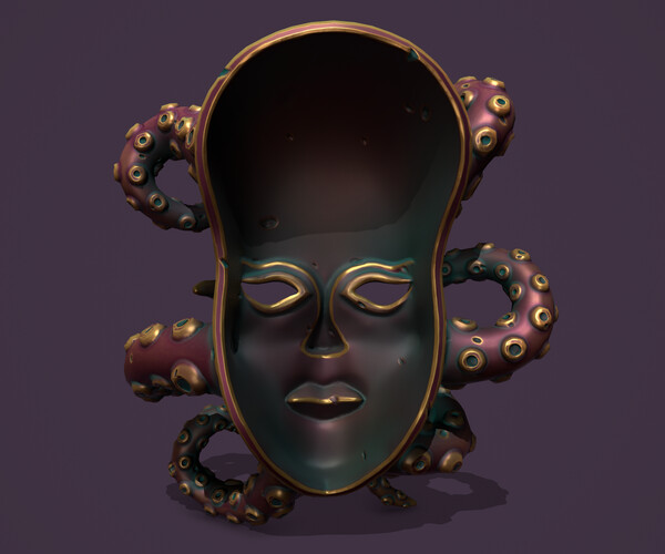 ArtStation - Octopus mask | Game Assets