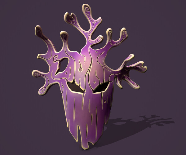 ArtStation - Wood mask | Game Assets
