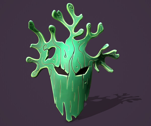 ArtStation - Wood mask | Game Assets