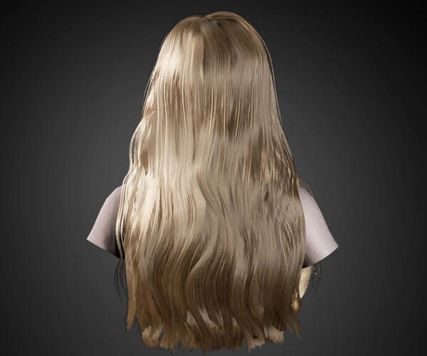 ArtStation - Vera Game-Ready Hairstyle [F2] | Game Assets