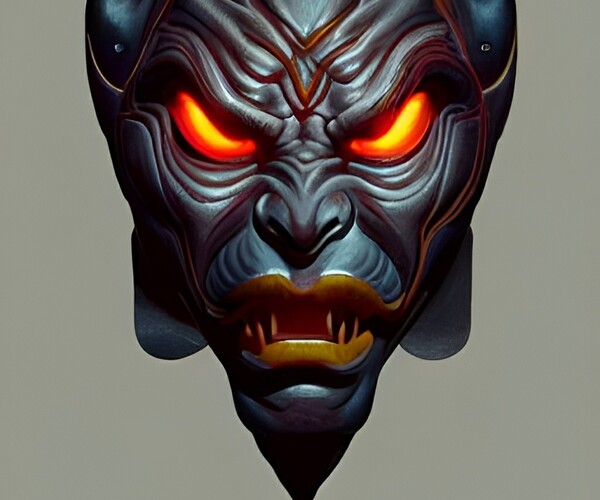 ArtStation - 0020 Oni Mask 158jpg wonder pack | Game Assets