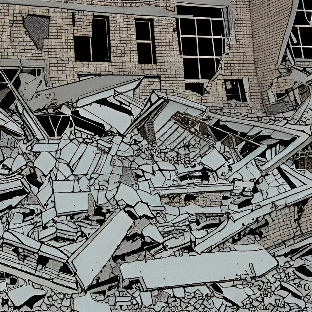 ArtStation - Destroyed facade building texture 291jpg wonder pack ...