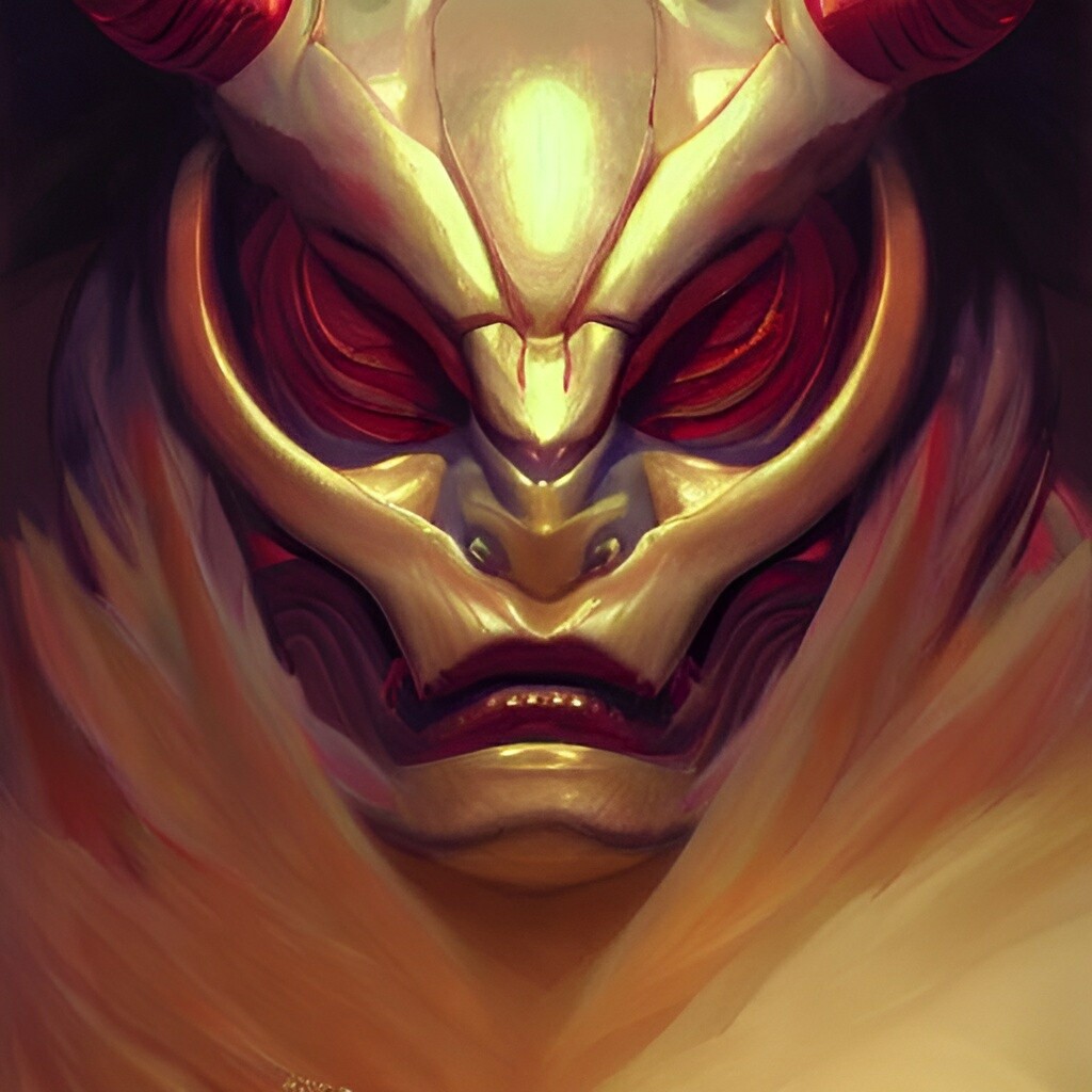 ArtStation - 0020 Oni Mask 158jpg wonder pack | Game Assets