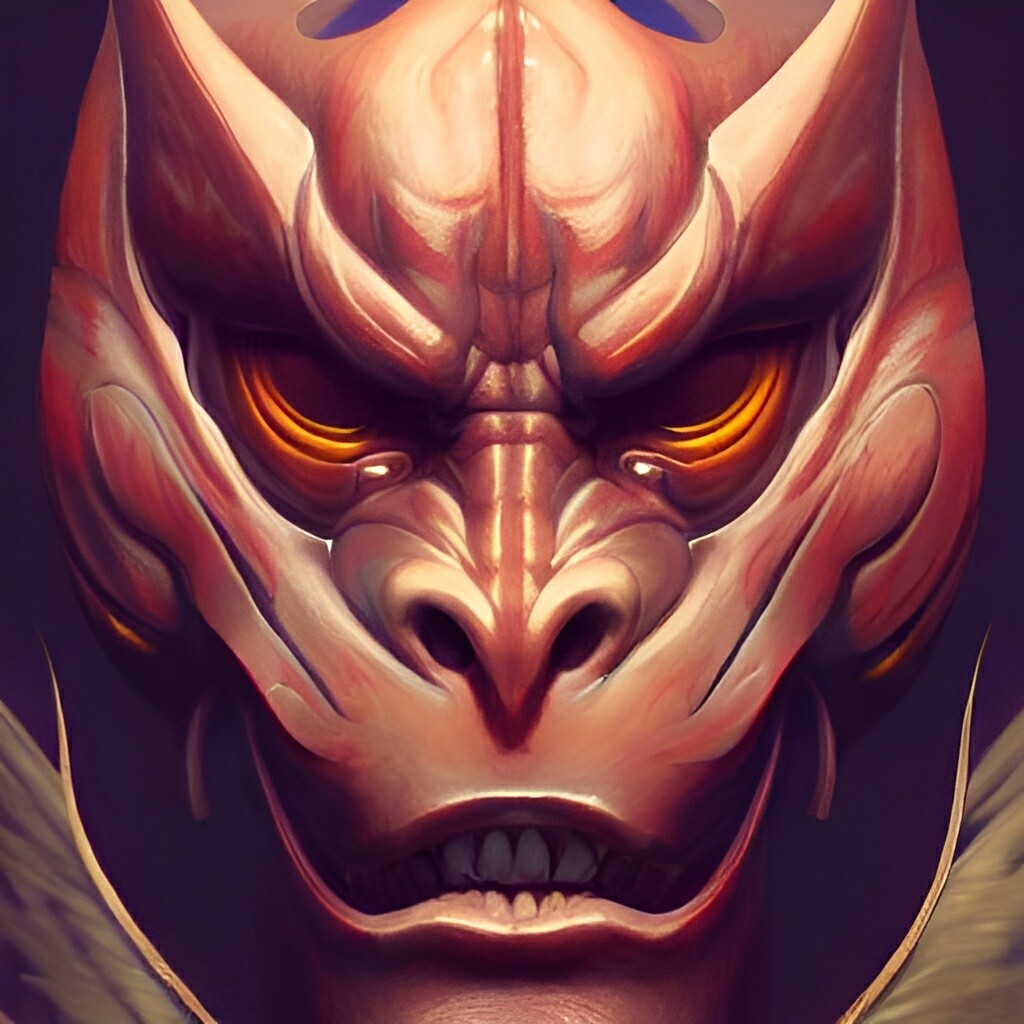 ArtStation - 0020 Oni Mask 158jpg wonder pack | Game Assets