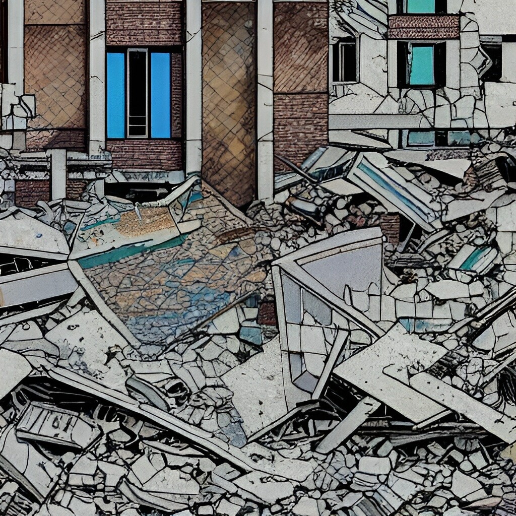 ArtStation - Destroyed facade building texture 291jpg wonder pack ...