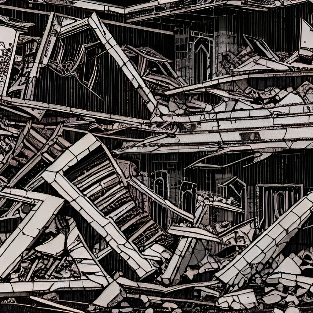 ArtStation - Destroyed facade building texture 291jpg wonder pack ...