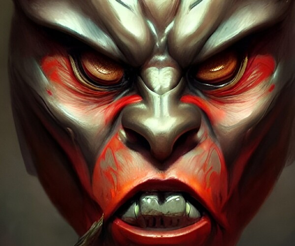 ArtStation - 0020 Oni Mask 158jpg wonder pack | Game Assets