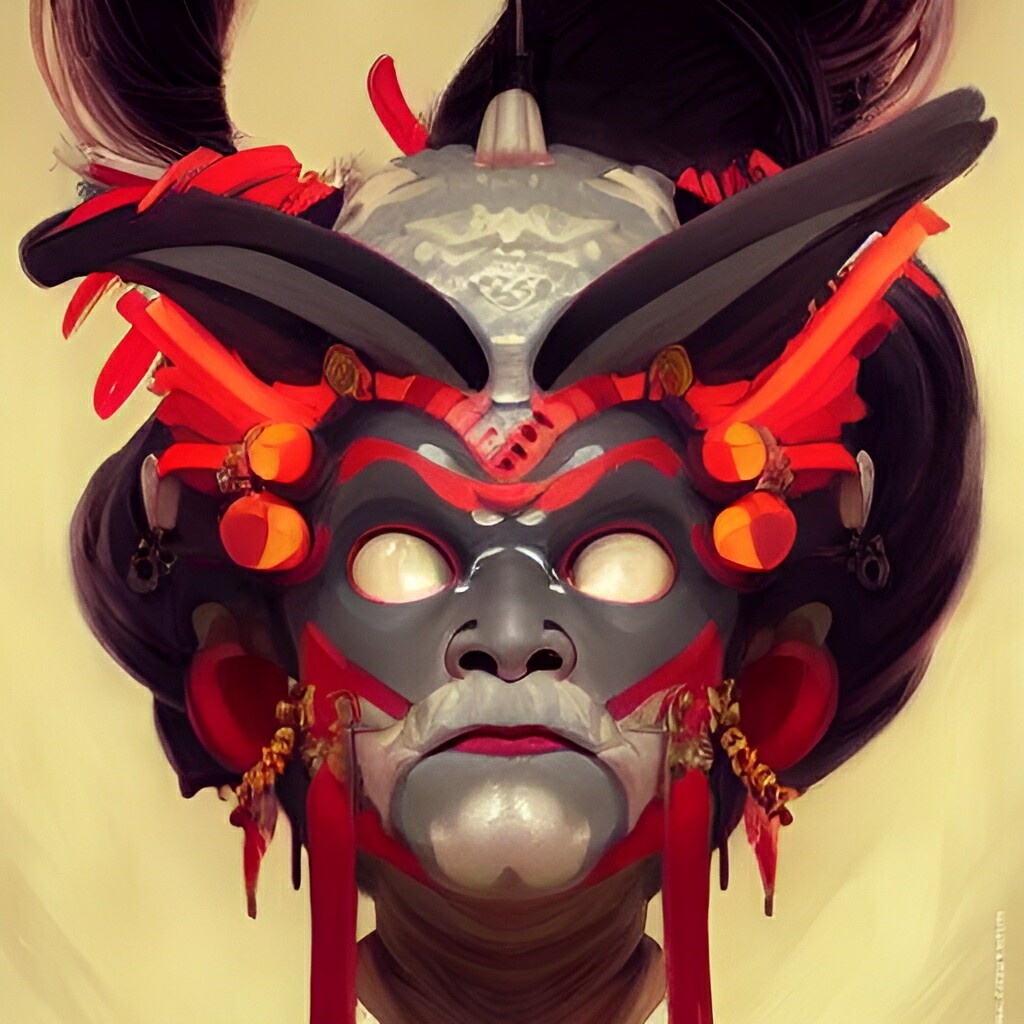 ArtStation - 00032 Mask Geisha 92jpg wonder pack | Artworks